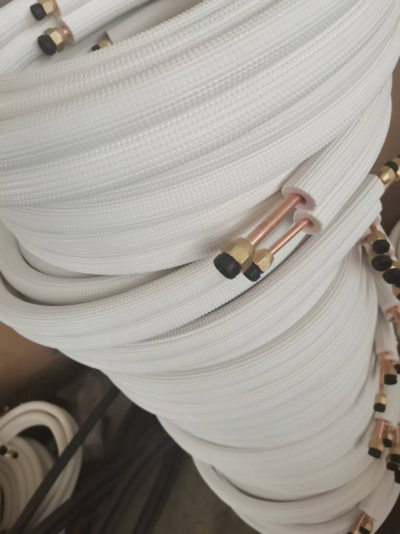 Split air conditioner parts foam insulation coated copper pipe from ...
